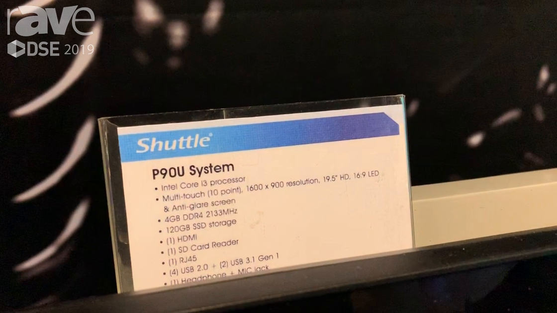 DSE 2019: Shuttle Demos P90U System, a Fanless, Multi-Touch Display ...