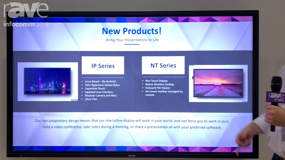 InfoComm 2019: Newline Interactive Adds IP75 75″ Interactive Display ...