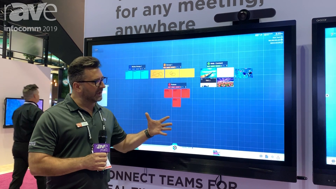 InfoComm 2019: T1V Demos the ThinkHub Collaboration Canvas in Multi ...
