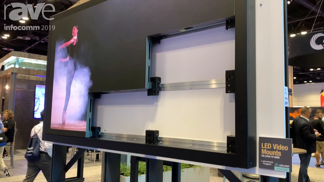 InfoComm 2019: Draper Features LED Video Wall Front Surface Mounts for Leyard Planar TVF Series ...