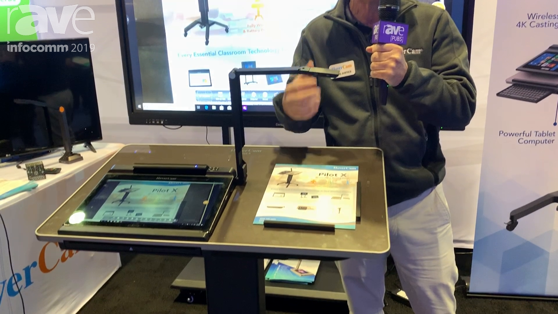 InfoComm 2019: HoverCam Unveils Pilot X Mobile, Battery-Powered Lectern ...