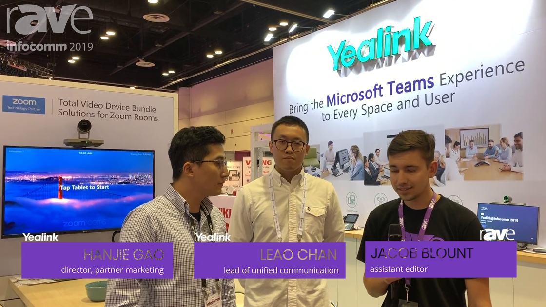 InfoComm 2019: Jacob Blount Talks to Hanjie Gao & Leo Chan of Yealink ...