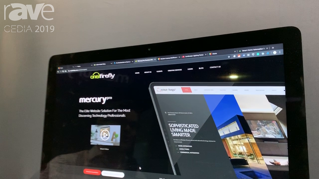 CEDIA 2019: One Firefly Talks Mercury Pro Elite Website Solution for AV Professionals – rAVe [PUBS]