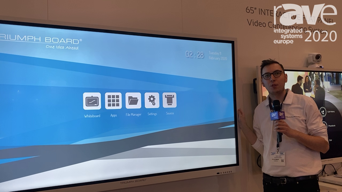 ISE 2020: TRIUMPH BOARD Features Its Interactive Flat Panel with Touch ...