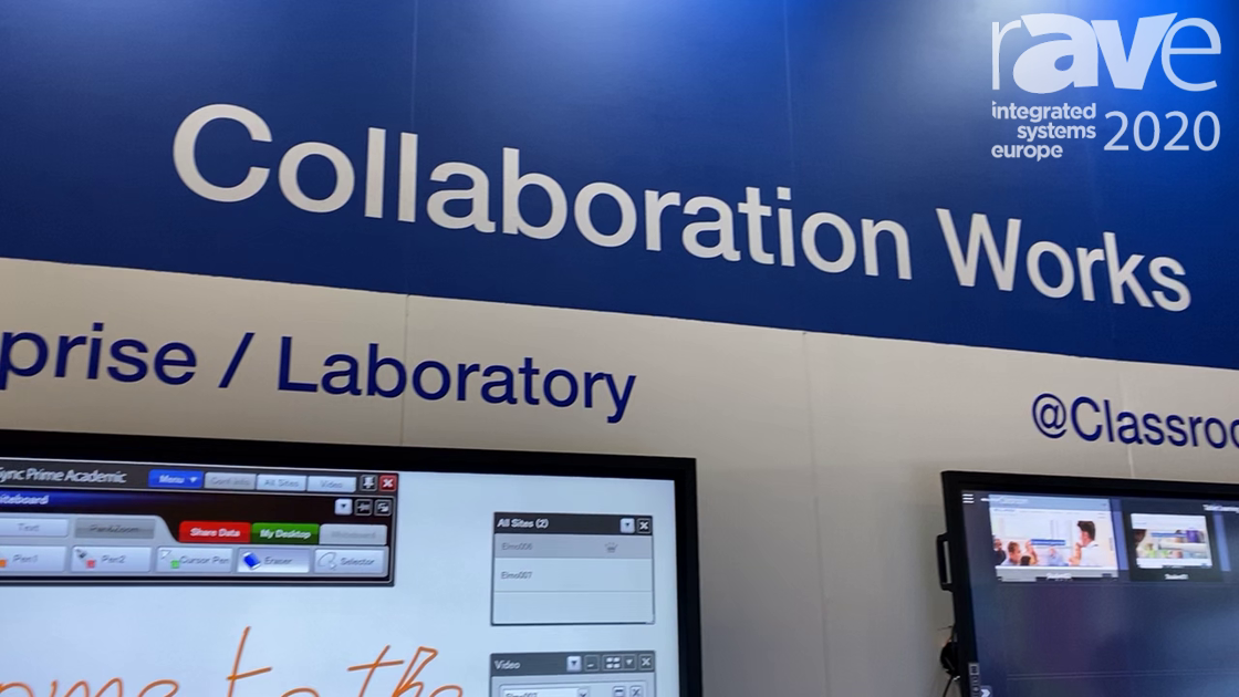 ISE 2020: ELMO Demonstrates Its New Collaboration Works Distance Screen ...
