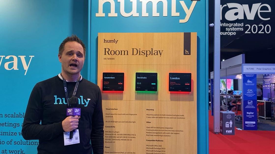 ISE 2020: Humly Debuts Its Room Display Line of Room Scheduling ...