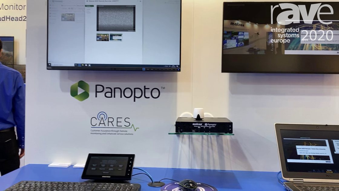 ISE 2020: Matrox Features Maevex 6020 Remote Recorder for Panopto, Adds ...