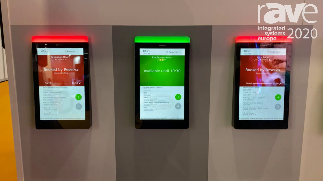 ISE 2020: Onelan Features New Reserva Edge Meeting Room Sign With Edge ...