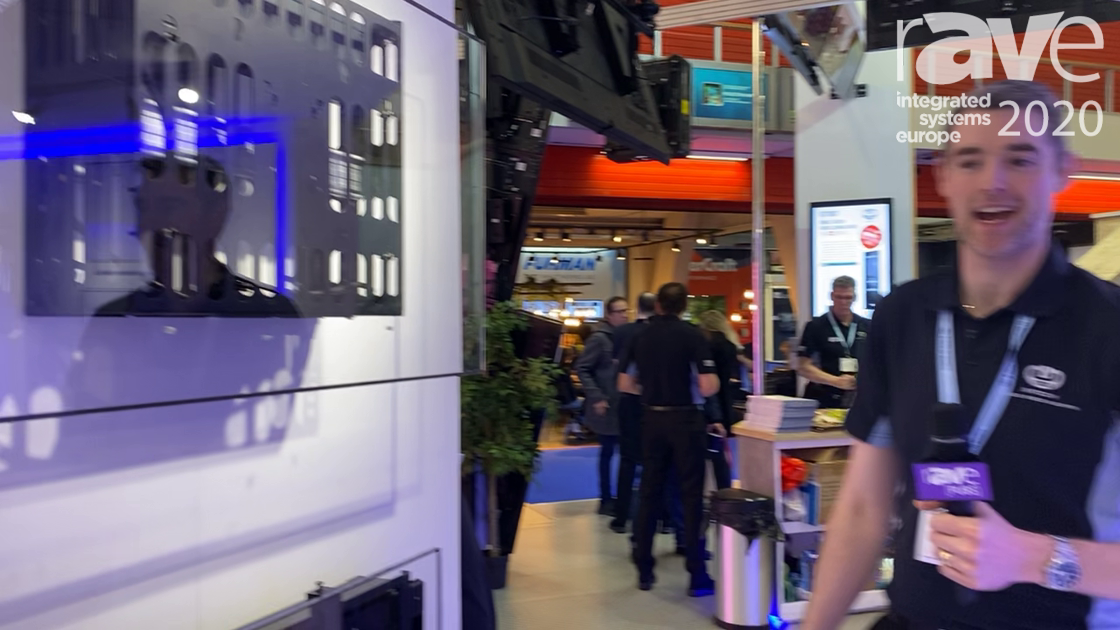 ISE 2020: B-Tech AV Mounts Shows BT7883 Flat Screen Wall Mount With ...