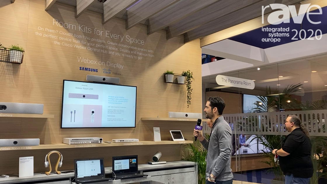 ISE 2020: Cisco Demos Webex on Samsung Display With Room USB Device for ...