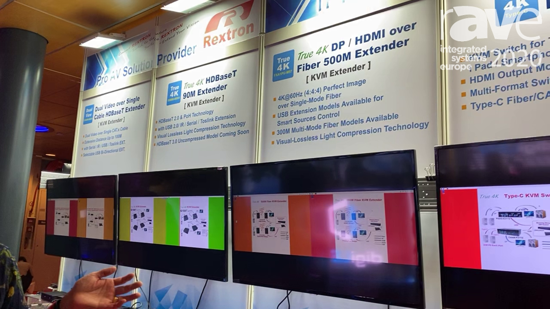 ISE 2020: Rextron Offers KVM Solution, HDBaseT Video Extender/Scaler ...