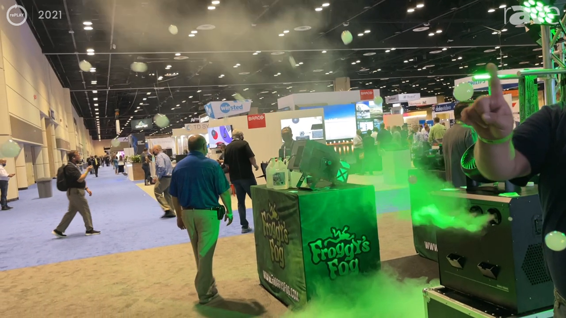 InfoComm 2021: Froggy’s Fog Demos Its Upgraded F8 Fobbles Machine That ...
