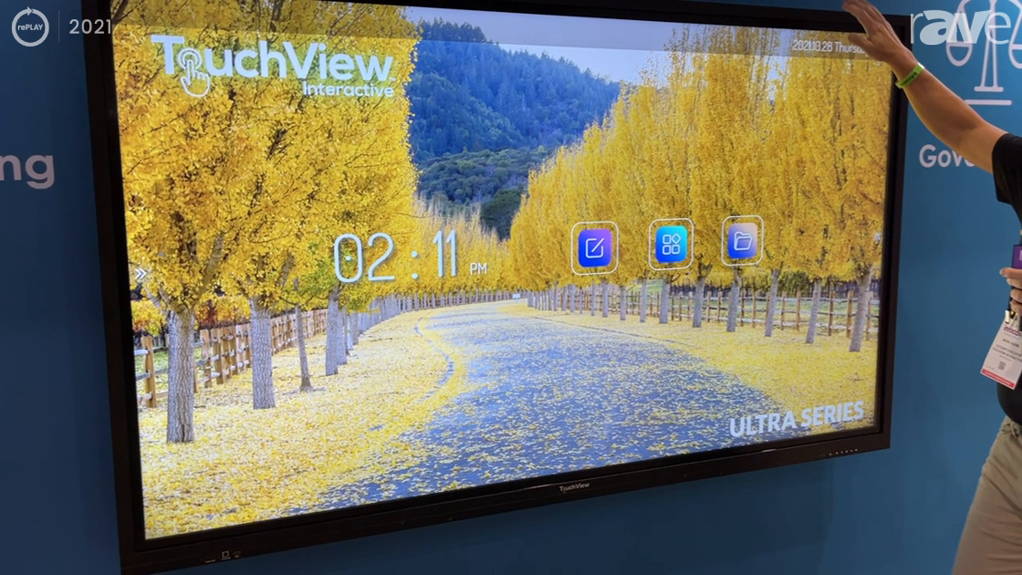 InfoComm 2021: TouchView Interactive Demos ULTRA Series Interactive Touch Panels for ...