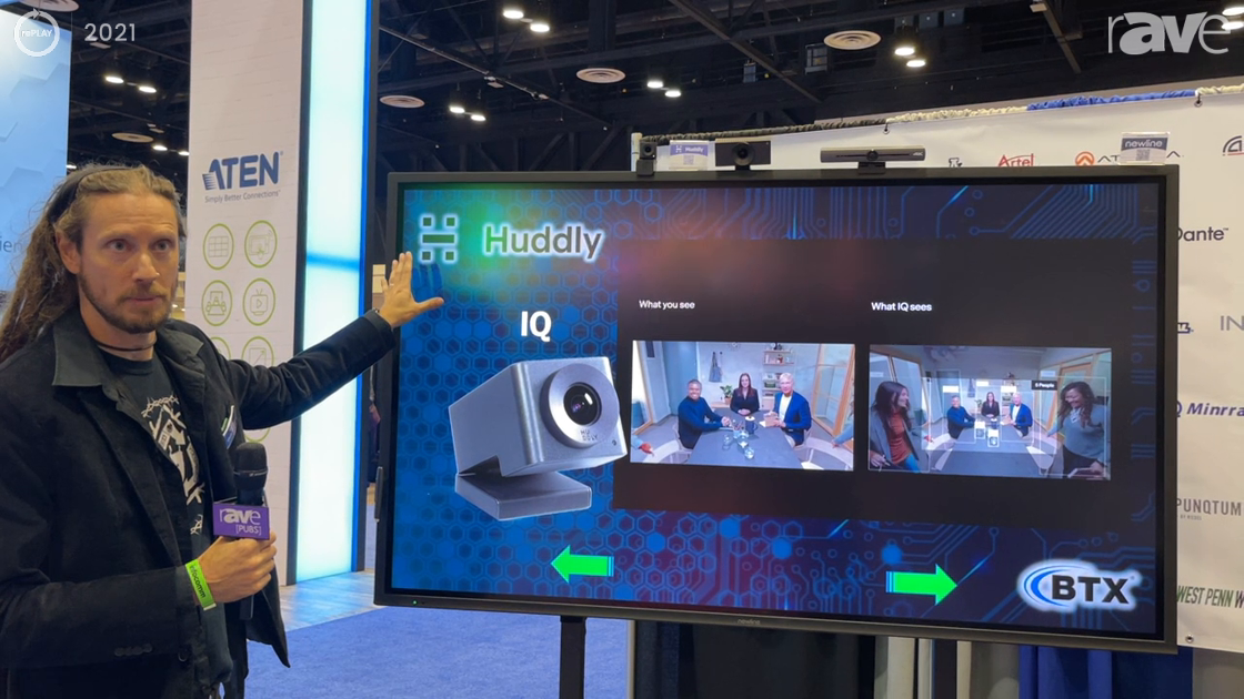InfoComm 2021: Huddly Displays Huddly IQ Conferencing Camera on the BTX ...