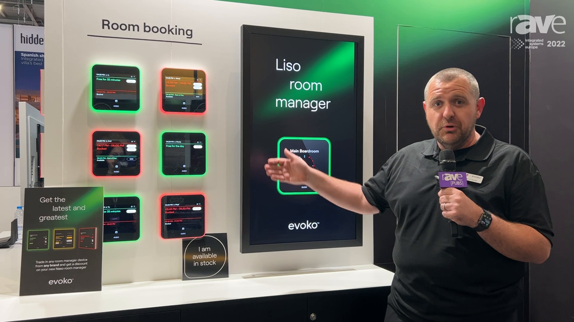 ISE 2022: SMS Evoko Group Shows Off the Liso Room Manager Room Booking ...