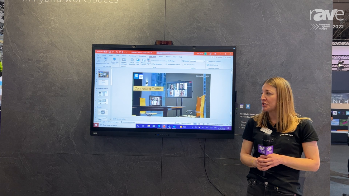 ISE 2022: Sharp/NEC Presents MultiSync WD551 Windows Collaboration Display for BYOM Use – rAVe ...