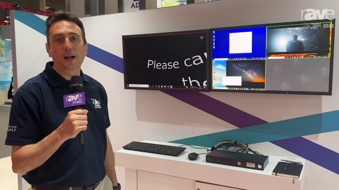 ISE 2022: Adder Technology Demos ADDERView CCS-MV 4224 Command and Control Multi-Viewer Switch ...