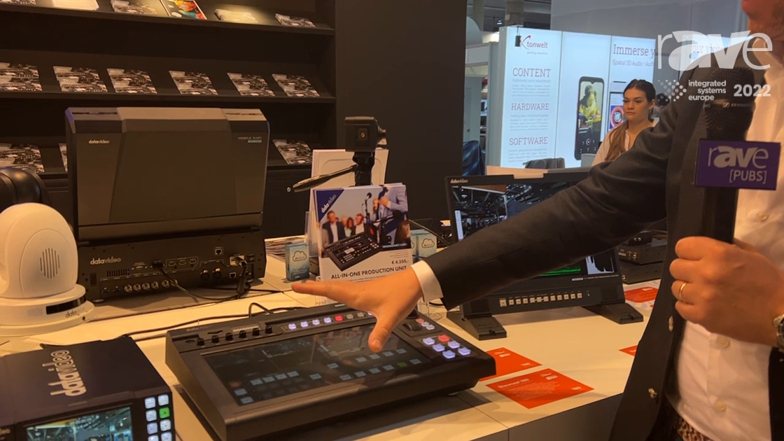ISE 2022: Datavideo ShowCast 100 4K Streaming Studio Is a Camera ...
