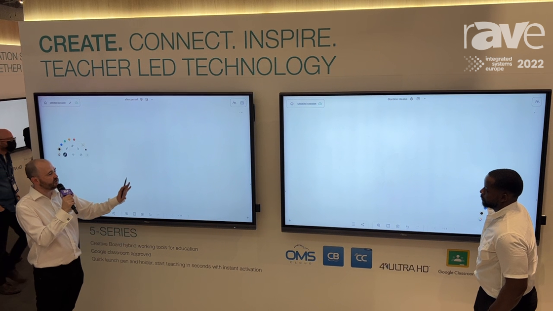 ISE 2022: Optoma Demos Second-Generation 5-Series IFPD Display With ...