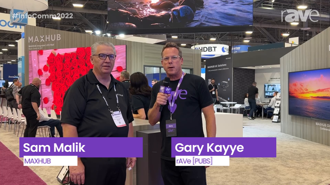 InfoComm 2022: Sam Malik of MAXHUB Leads Gary Kayye on a Booth Tour ...