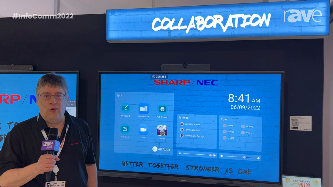 InfoComm 2022: Sharp NEC Display Solutions Reveals the PN-L2B Series AQUOS Collaboration Board ...