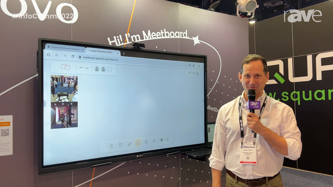 InfoComm 2022: AG Neovo Demos Meetboard 3 Interactive Display With Virtual Whiteboard ...