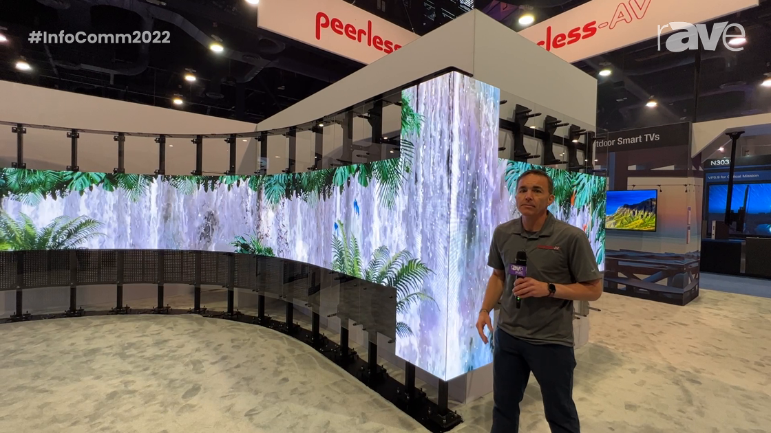 InfoComm 2022: Peerless-AV Shows Off a Bespoke dvLED Mounting Structure ...