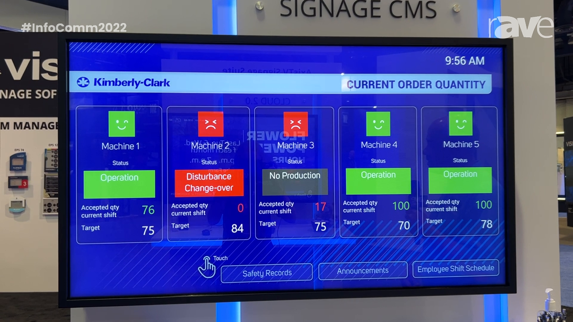 InfoComm 2022: VISIX Showcases Its AxisTV Digital Signage Suite with Real-Time Data Integration ...