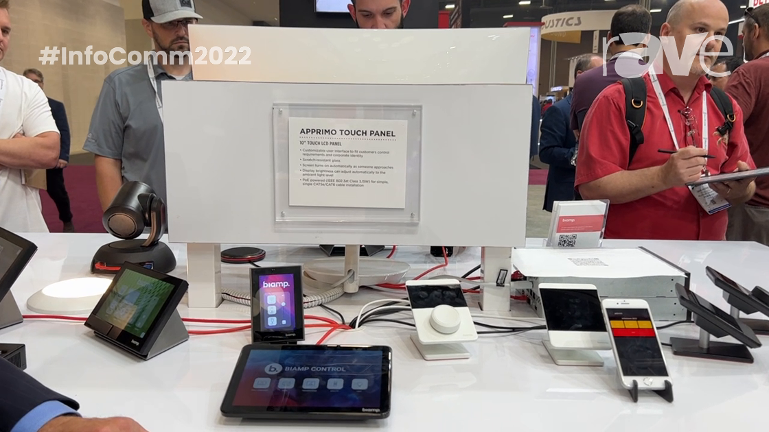 InfoComm 2022: Biamp Adds 10-Inch Apprimo Touch 8i Panel, an IP ...