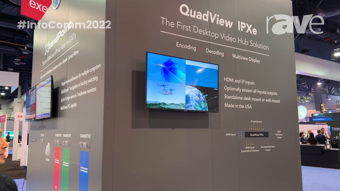 InfoComm 2022: RGB Spectrum Shows QuadView IPXe, the First Desktop Video Hub Solution – rAVe [PUBS]