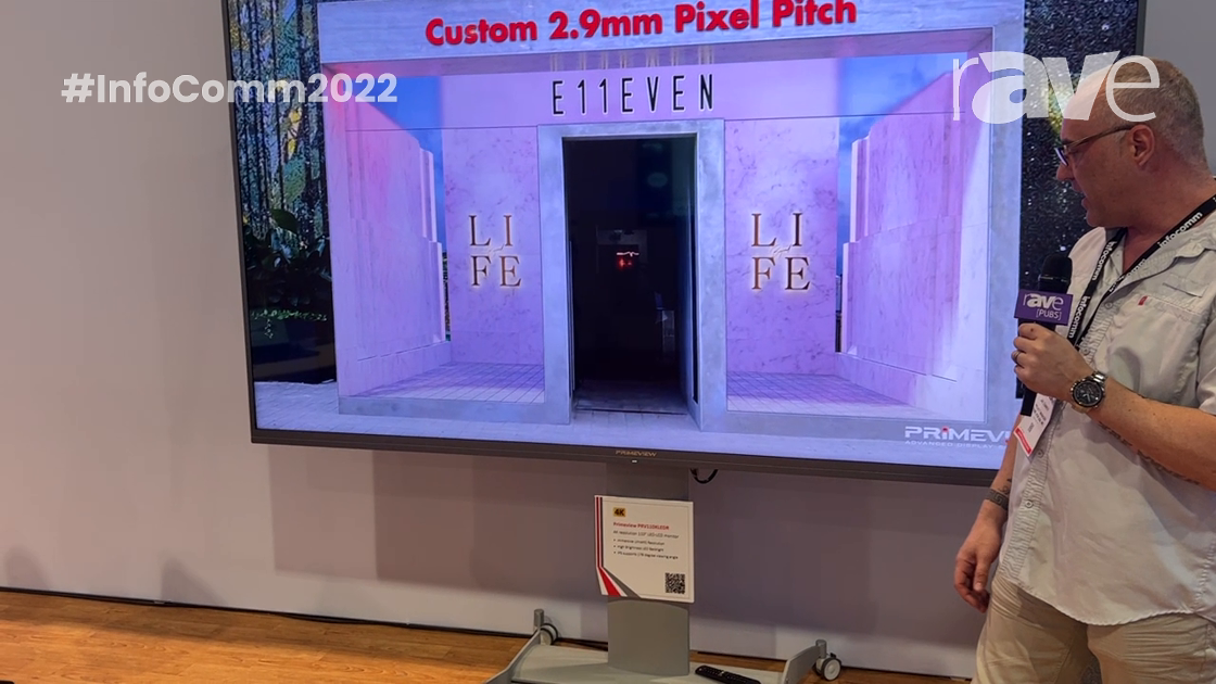 InfoComm 2022: PrimeView Shows PRV110KLEDR 4K Resolution 110-Inch LED-Lit LCD Monitor – rAVe [PUBS]