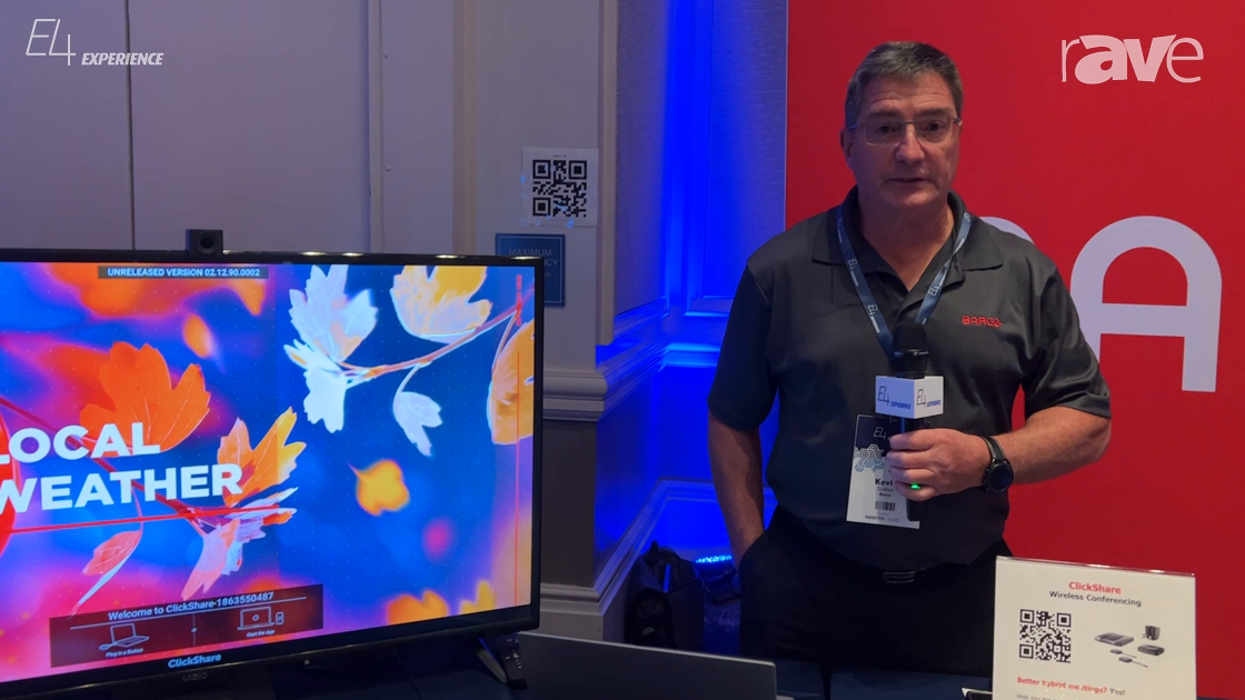 E4 Experience: Barco Demos the Digital Signage Application and ...