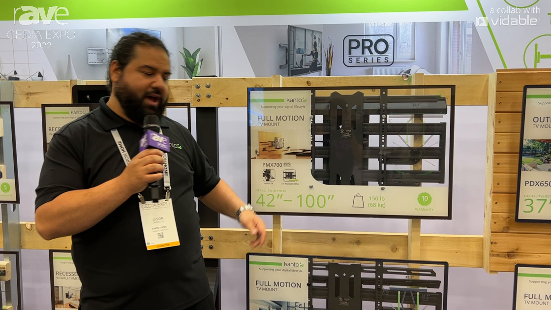 CEDIA Expo 22: Kanto Mounts Demos Flagship PMX700, Lower-Cost PDX700 TV ...