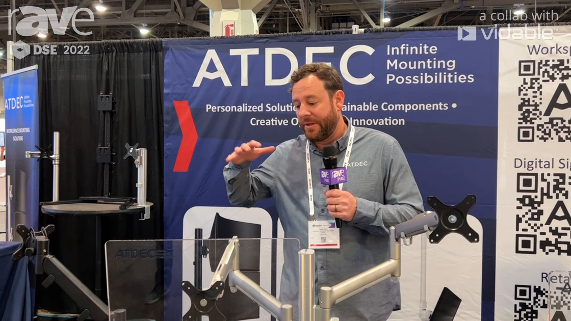 DSE 2022: Atdec Mounts Features Dual Workspace Mount with Additional ...