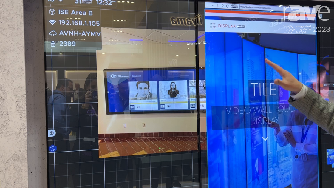 ISE 2023: DISPLAX Exhibits TILE Video Wall Touch Display, Can Be Built ...