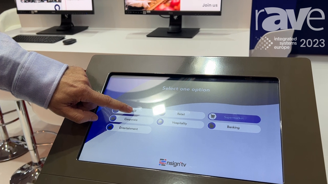 ISE 2023: nsign.tv Demonstrates Touch Screen Capabilities in Smart ...
