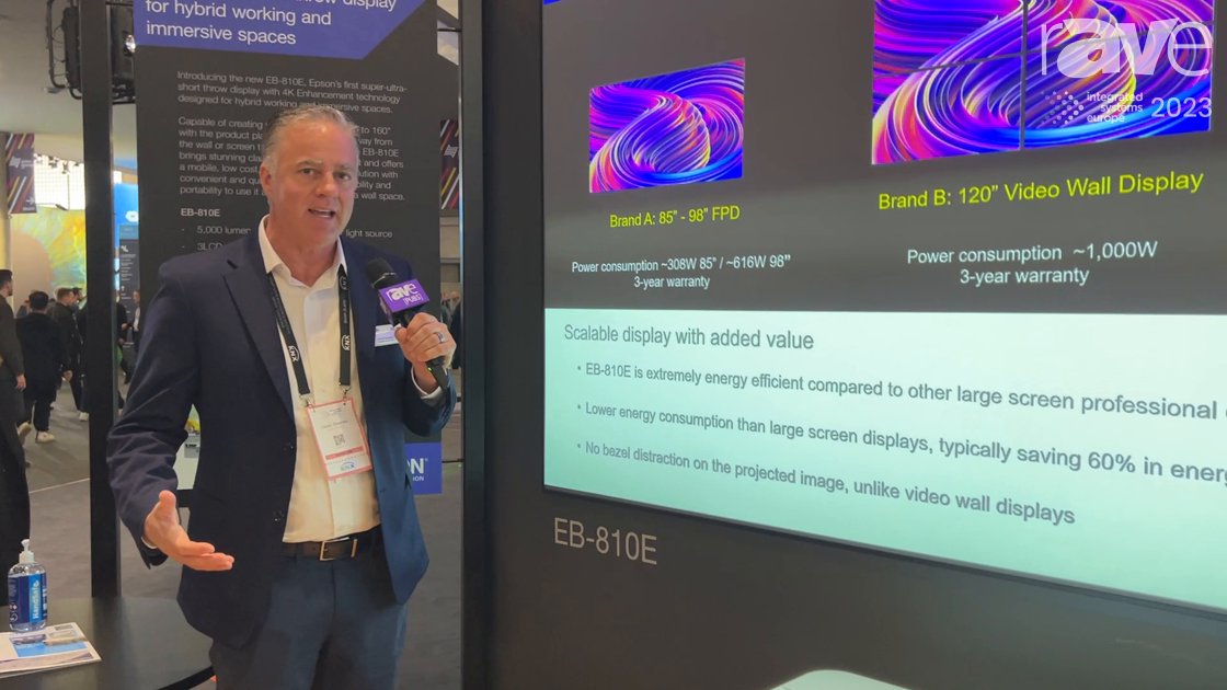 ISE 2023: Epson Announces PowerLite EB-810E Ultra Short Throw Projector ...