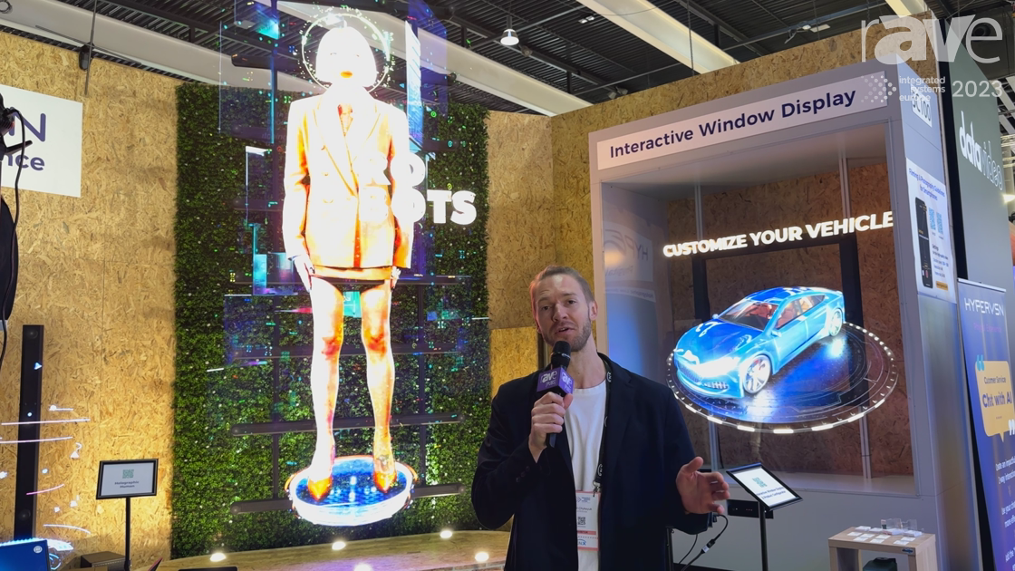 ISE 2023: HYPERVSN Shows SmartV Wall Interactive Holographic Digital ...