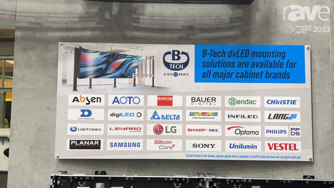 ISE 2023: B-Tech AV Mounts Details BT9343 Curved Direct-View LED Video ...