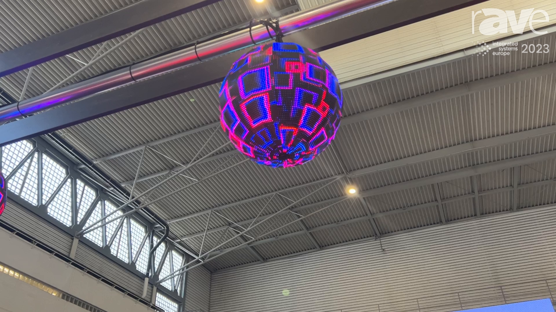 ISE 2023: XL VISUAL Exhibits 0.3mm Pixel Pitch LED Mini Sphere Mounted from Ceiling – rAVe [PUBS]