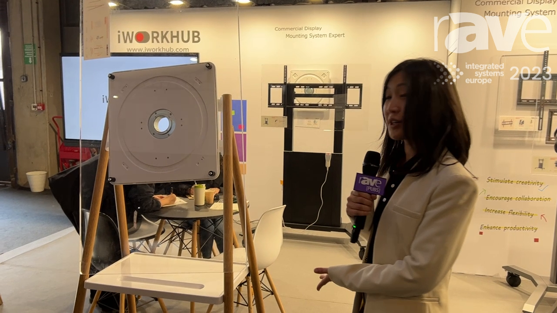 ISE 2023: iWorkHub Introduces Rotational Screen Stand with Cable ...