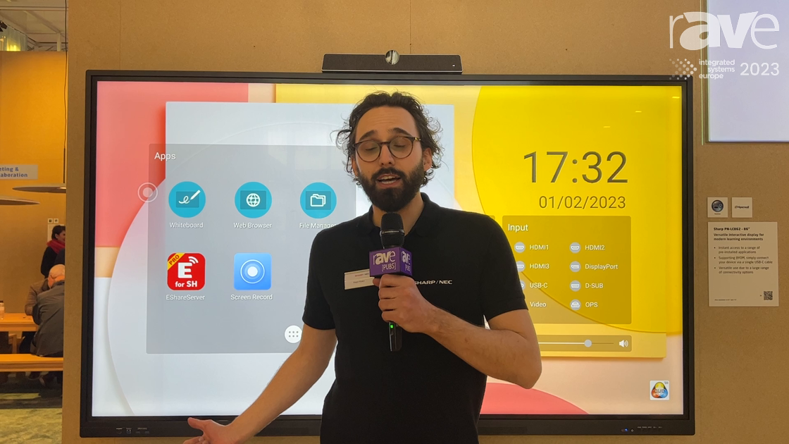 ISE 2023: Sharp/NEC Shows Off 86-Inch PN-LC826 Interactive Display for ...