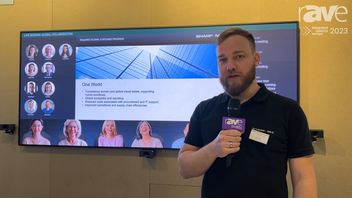 ISE 2023: Sharp/NEC Talks About 104-Inch 21:9 Panoramic View Bundle Screen Solution – rAVe [PUBS]