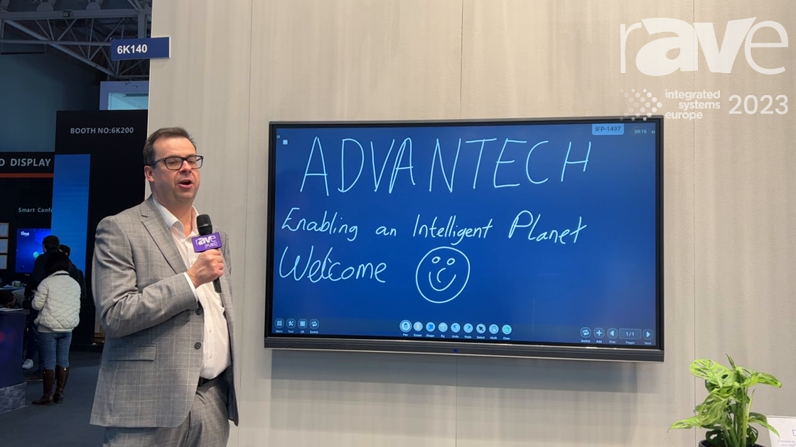ISE 2023: Advantech Exhibits Android-Based Archimedes Whiteboard ...