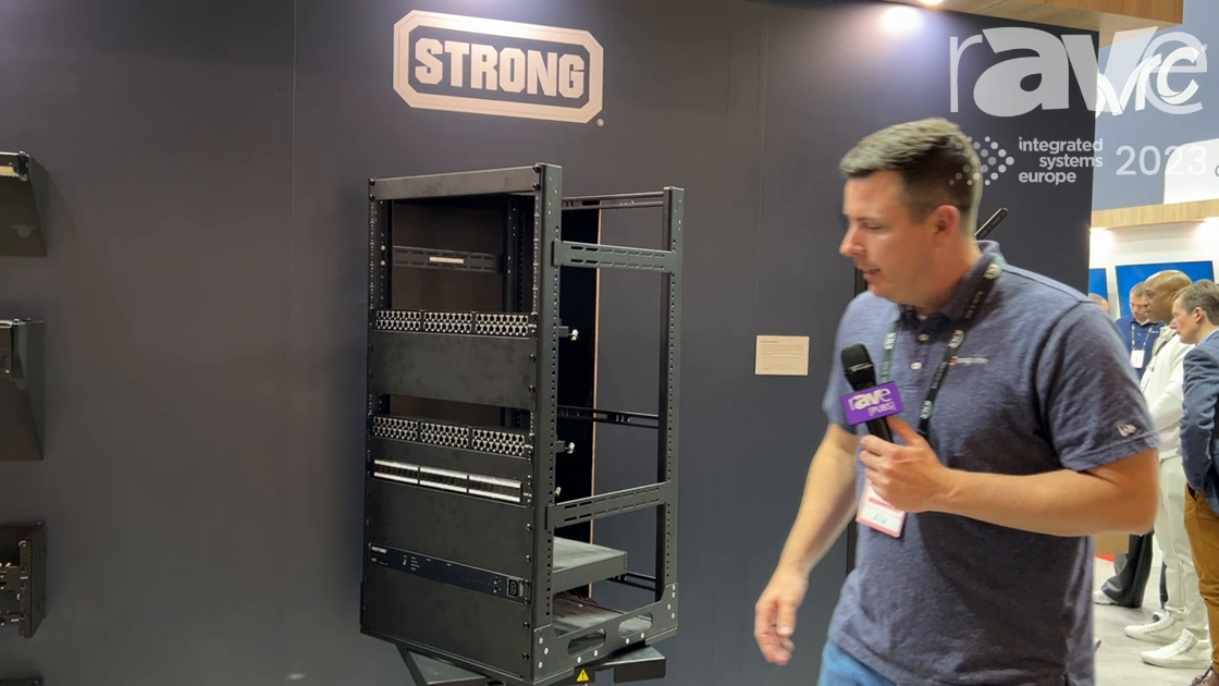 ISE 2023: Strong Exhibits End-Cabinet Slide-Out Rack in the Snap One ...