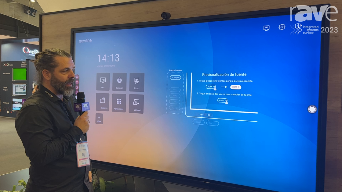 ISE 2023: Newline Interactive Features LYRA Collaboration Board ...
