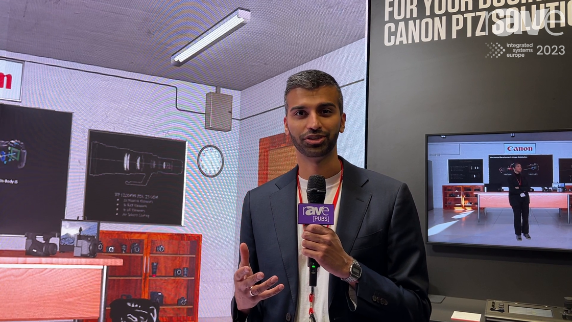 ISE 2023: Canon Demos Corporate Virtual Studio, Using PTZ Cameras for ...
