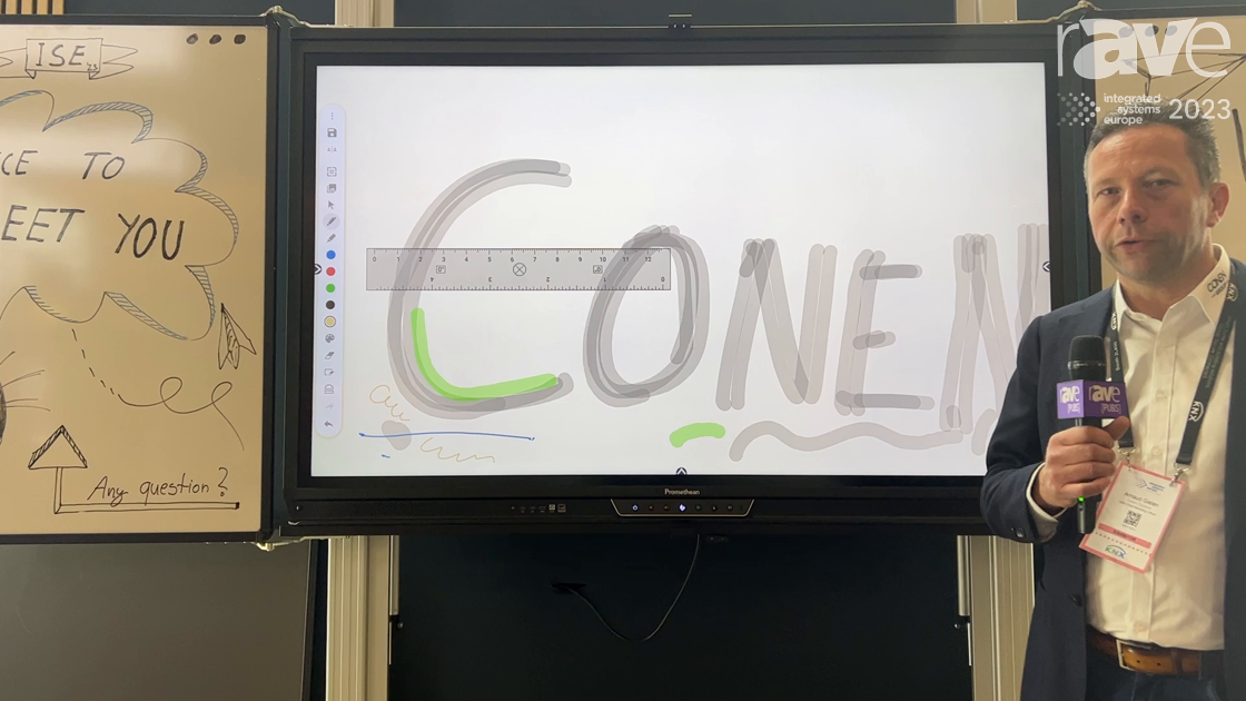 ISE 2023: Conen Systems Demos Interactive Display Mount with Whiteboard ...