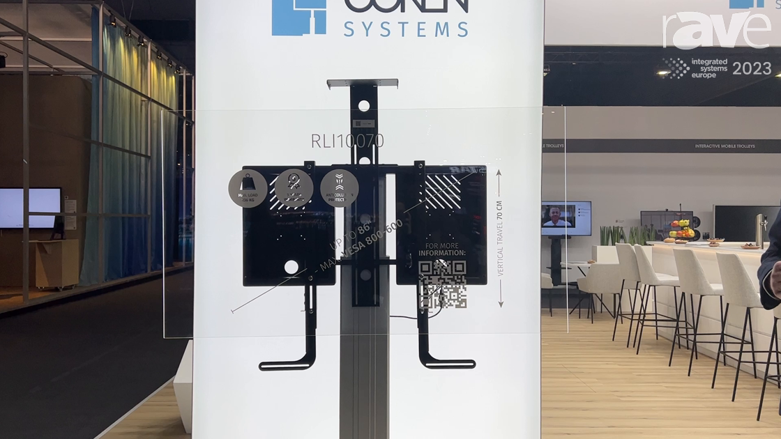 ISE 2023: Conen Systems Presents RLI10070 Adjustable Monitor Mount for ...