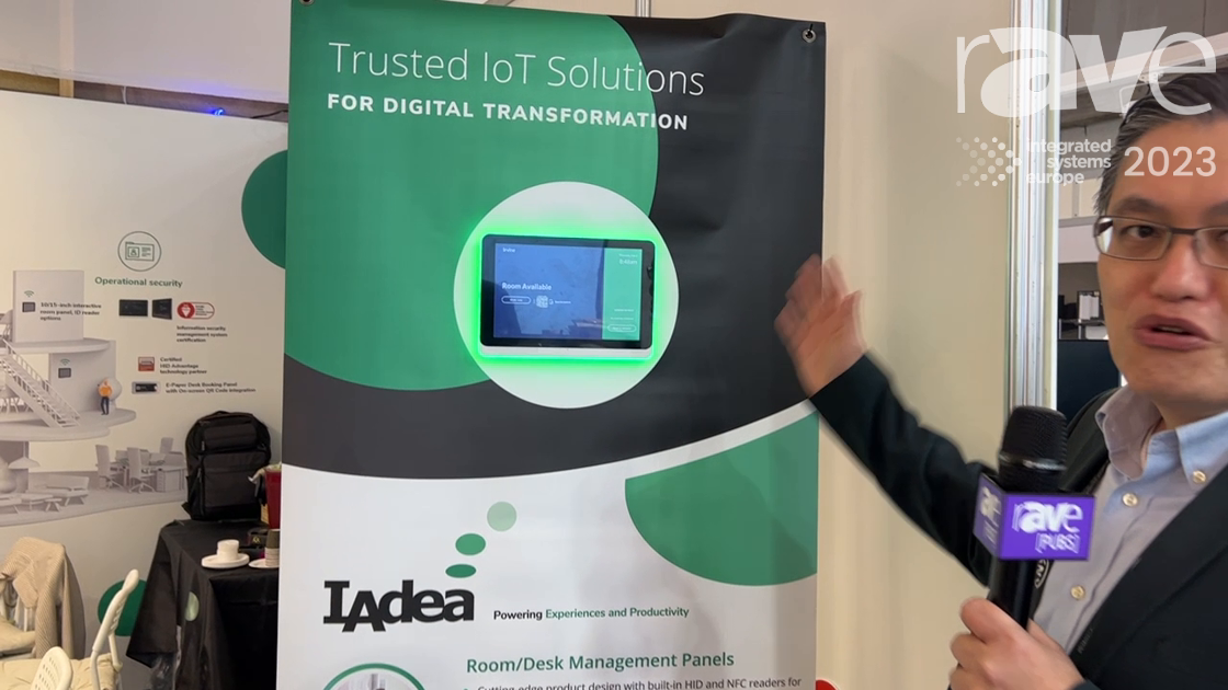 ISE 2023: IAdea Corporation Talks About Its Room-Scheduling Panel Displays – rAVe [PUBS]